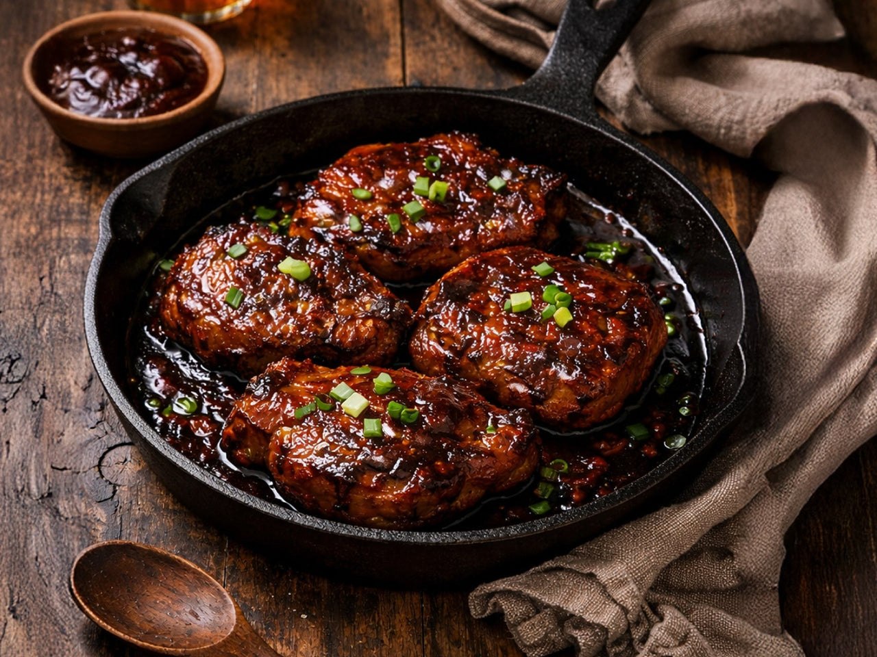 Sticky BBQ Pork Chop Skillet – Angliss Meats Toowoomba